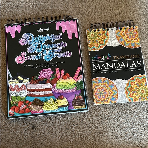 Accents | Colorit Adult Coloring Books Set | Poshmark